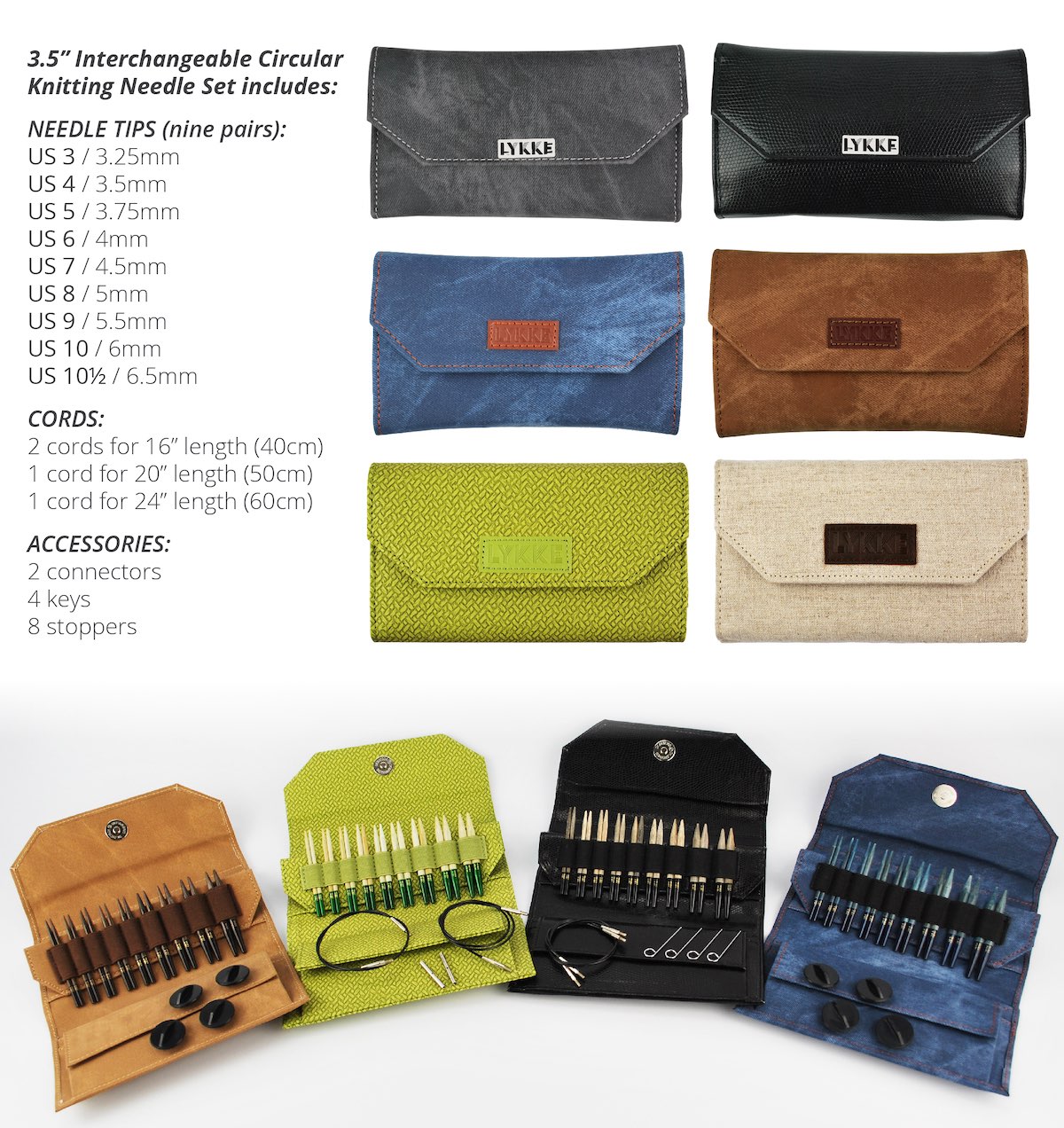 LYKKE Crafts - Make Happy! - Knitting Needles and other Crafting Tools